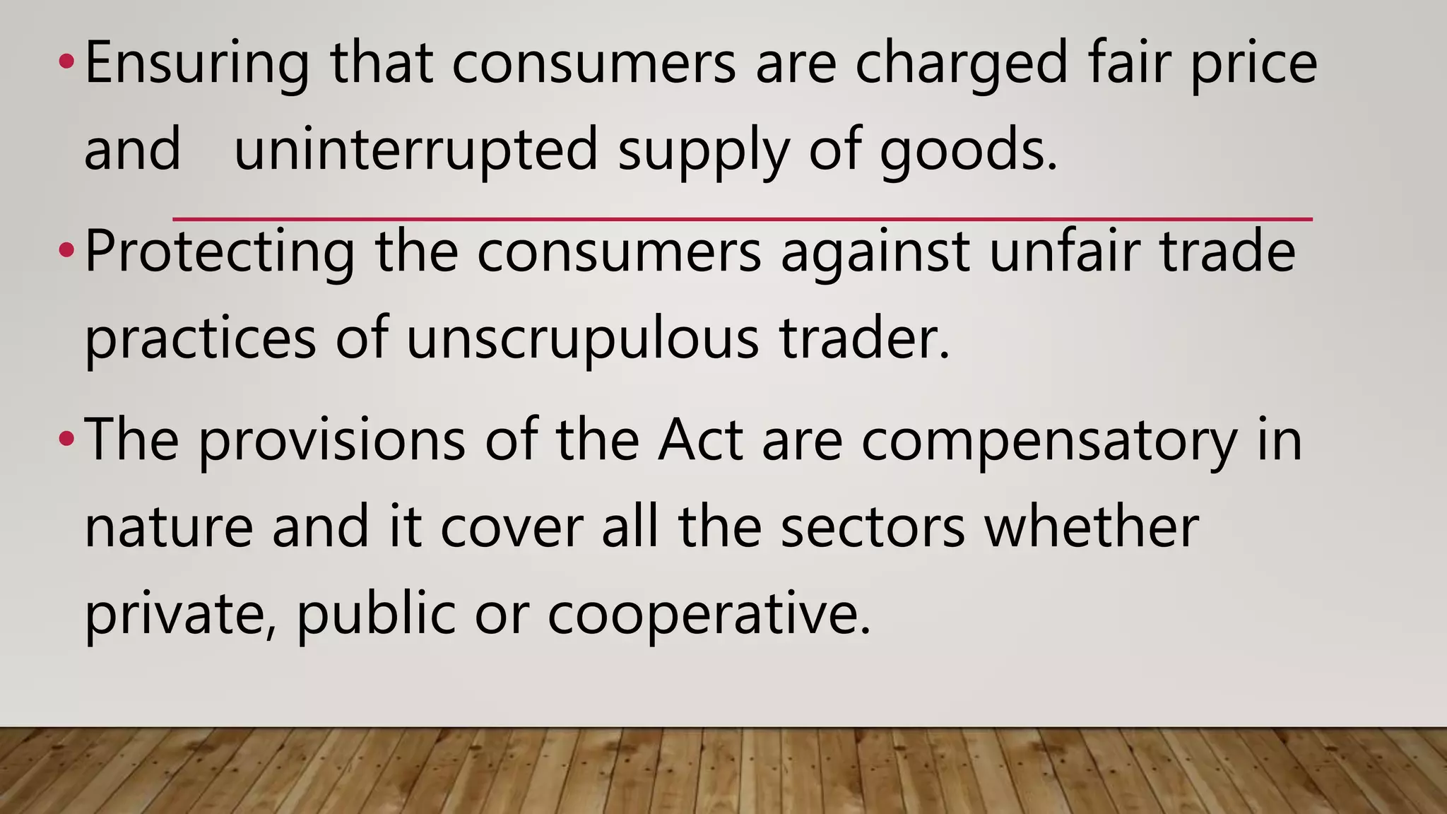 Consumer Protection Act | PPT