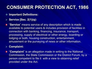 Consumer Protection Act 1986.ppt