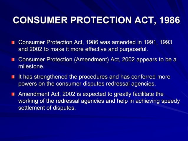 Consumer Protection Act 1986.ppt