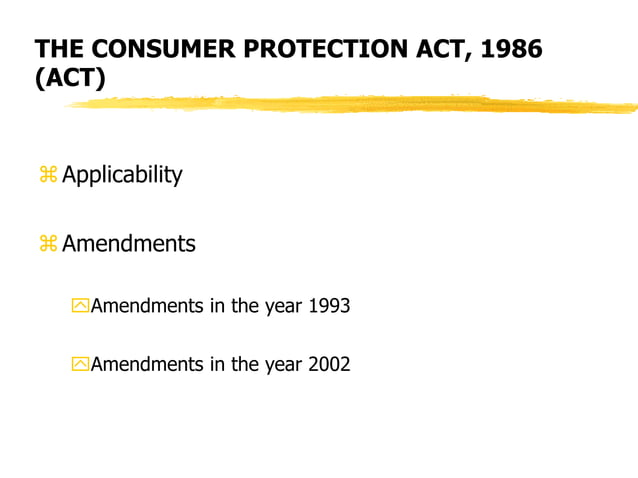 Indian Consumer Protection Act -1986.ppt