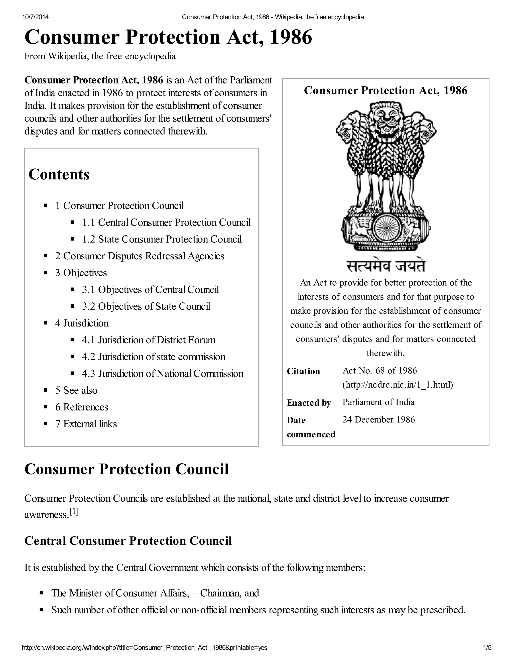 Consumer protection act | PDF