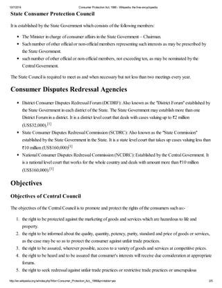 Consumer protection act | PDF