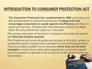 CONSUMER PROTECTION ACT | PPT