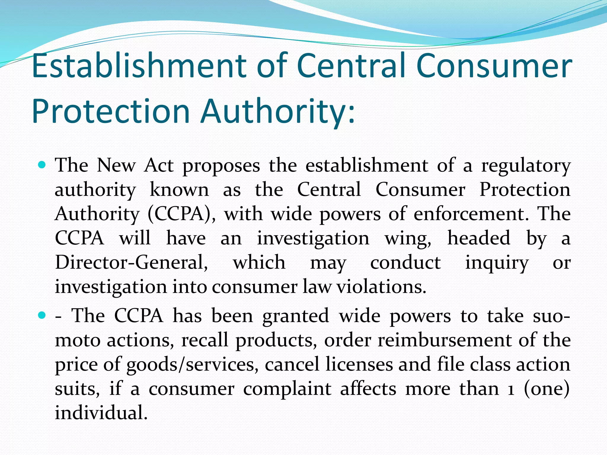 Consumer protection act, 2019 | PPTX