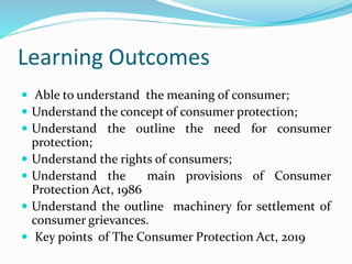 Consumer protection act, 2019 | PPTX