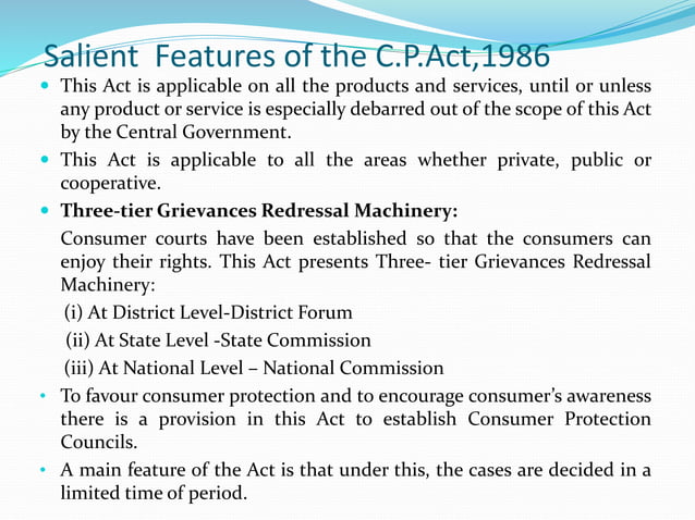 Consumer protection act, 2019 | PPTX