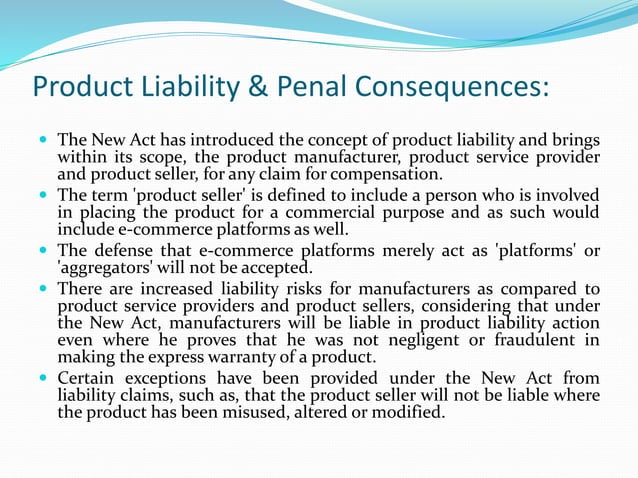 Consumer protection act, 2019 | PPTX