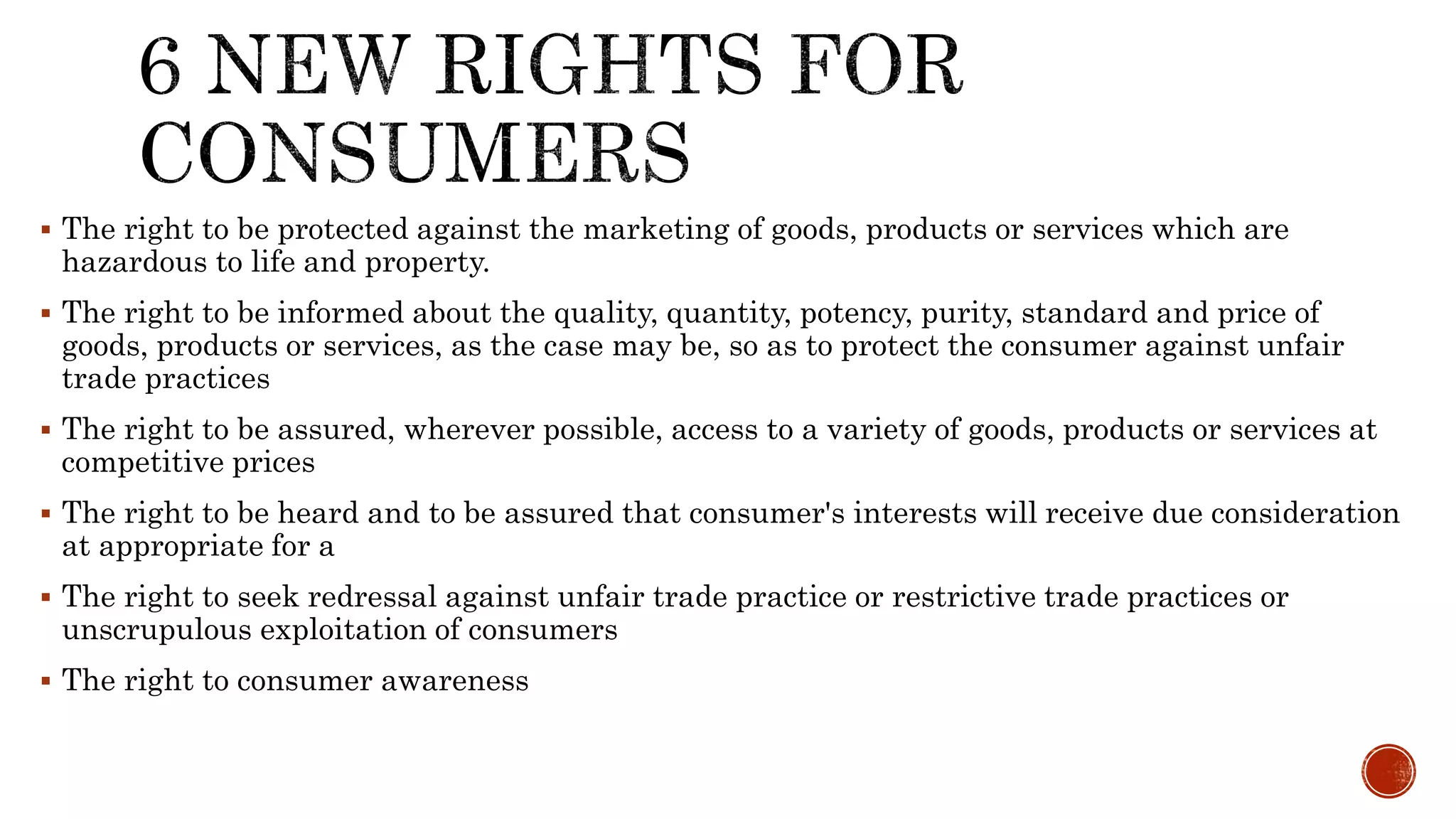 Consumer Protection Act, 2019 | PPTX