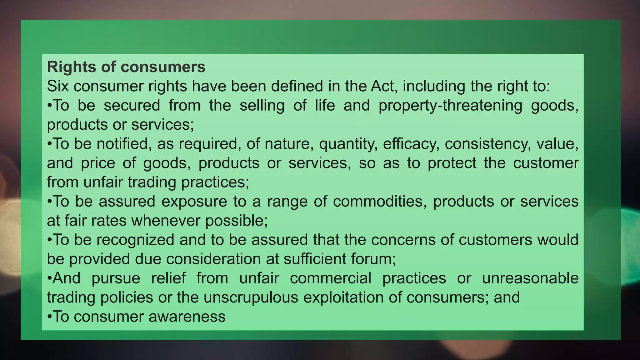 Consumer protection act,2019 | PPTX