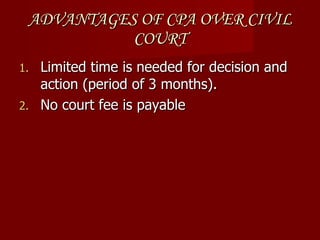 Consumer Protection Act (Cpa | PPT
