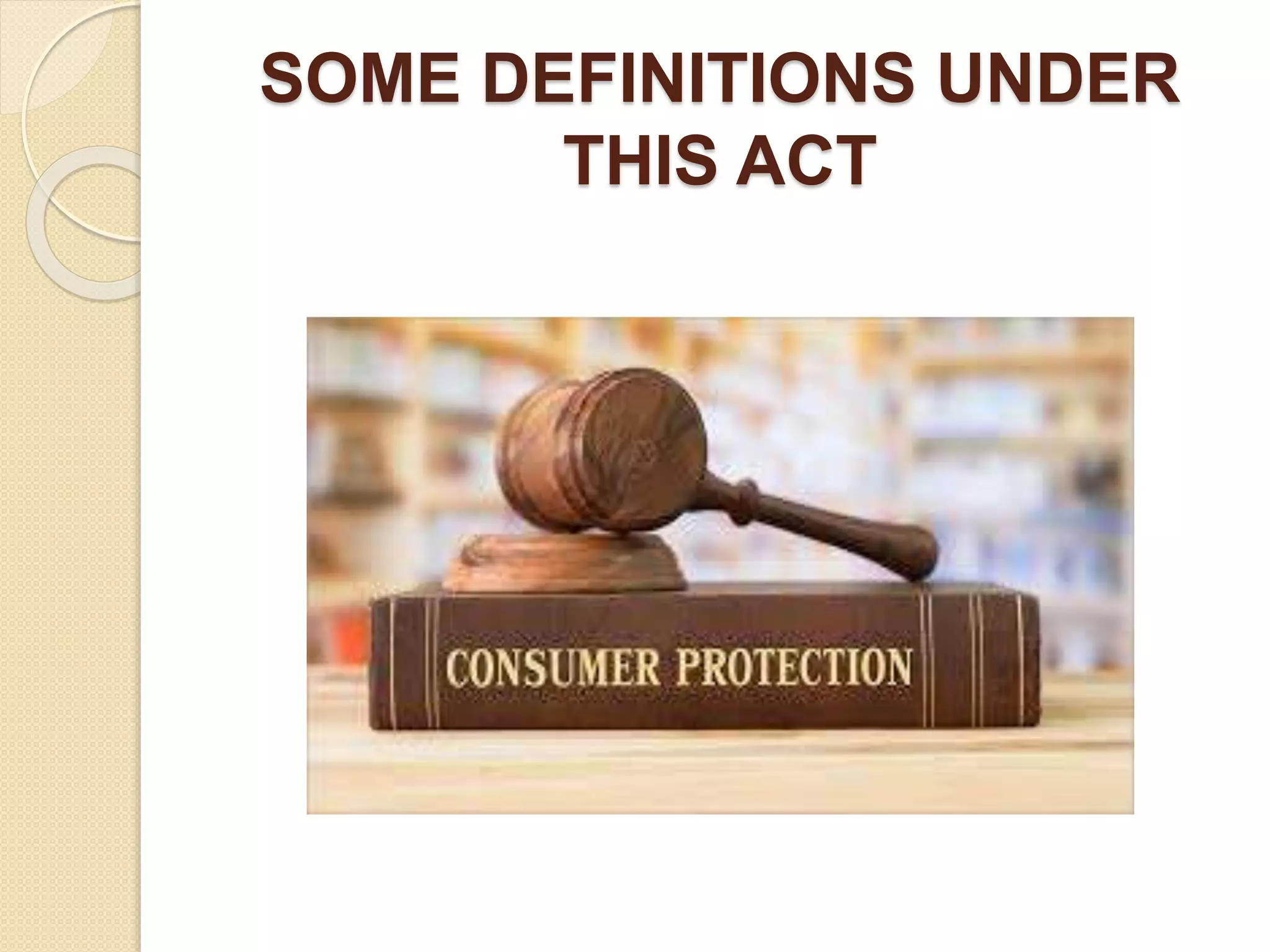 Consumer protection act | PPTX