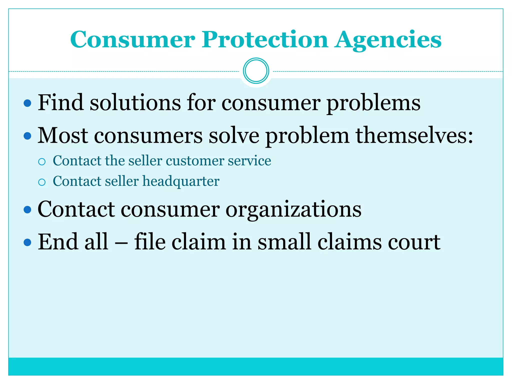 Consumer Protection Agencies.ppt
