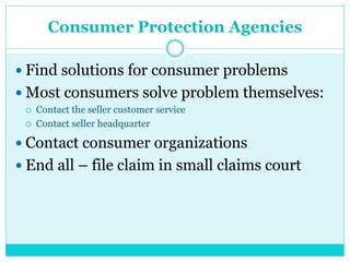 Consumer Protection Agencies.ppt