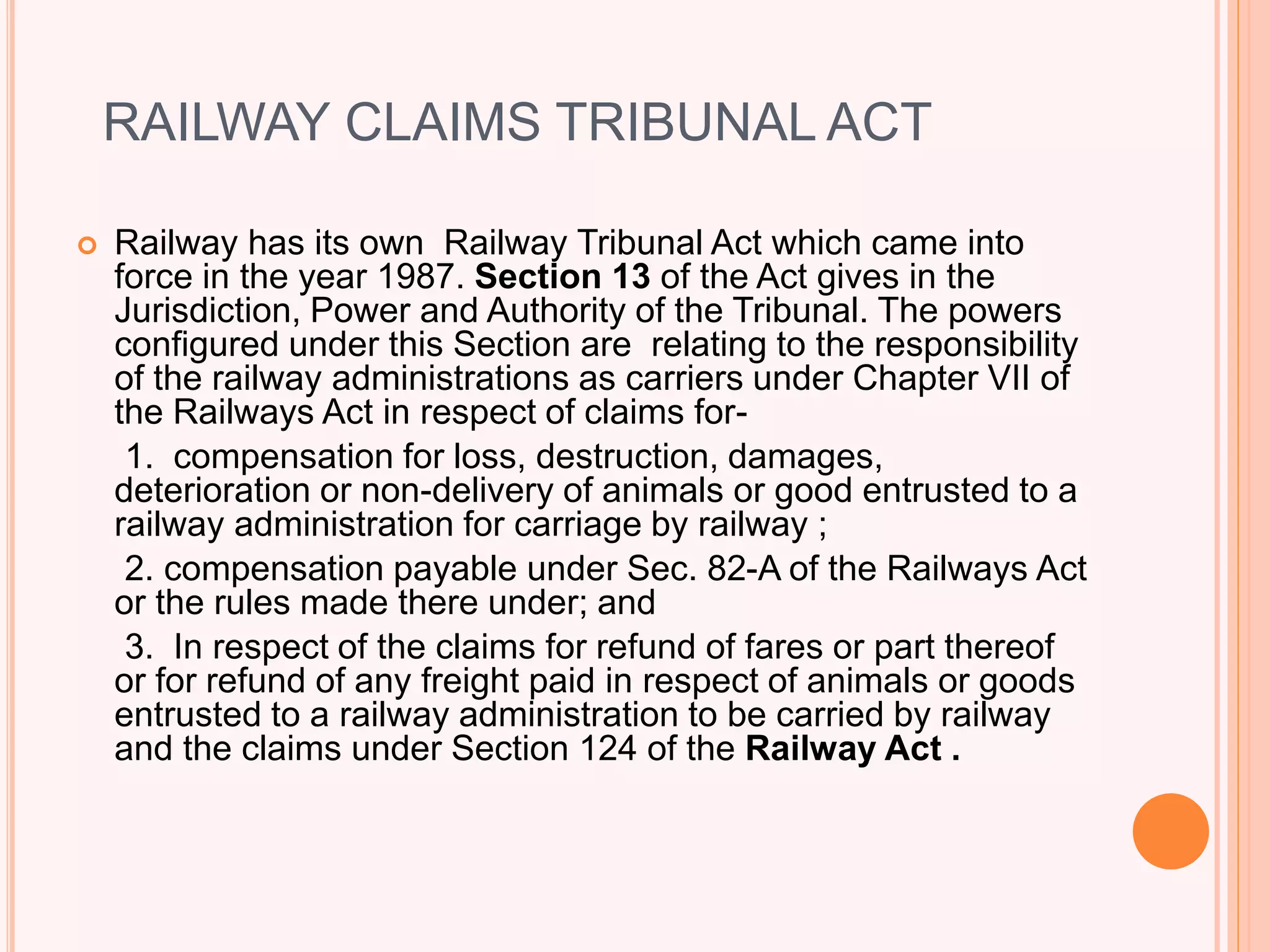 Consumer protection and railways | PPTX