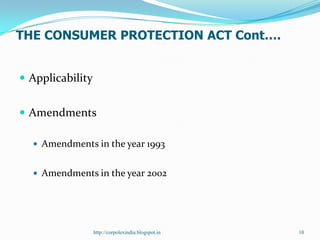 Consumer protection law | PPTX