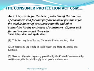 Consumer protection law | PPTX