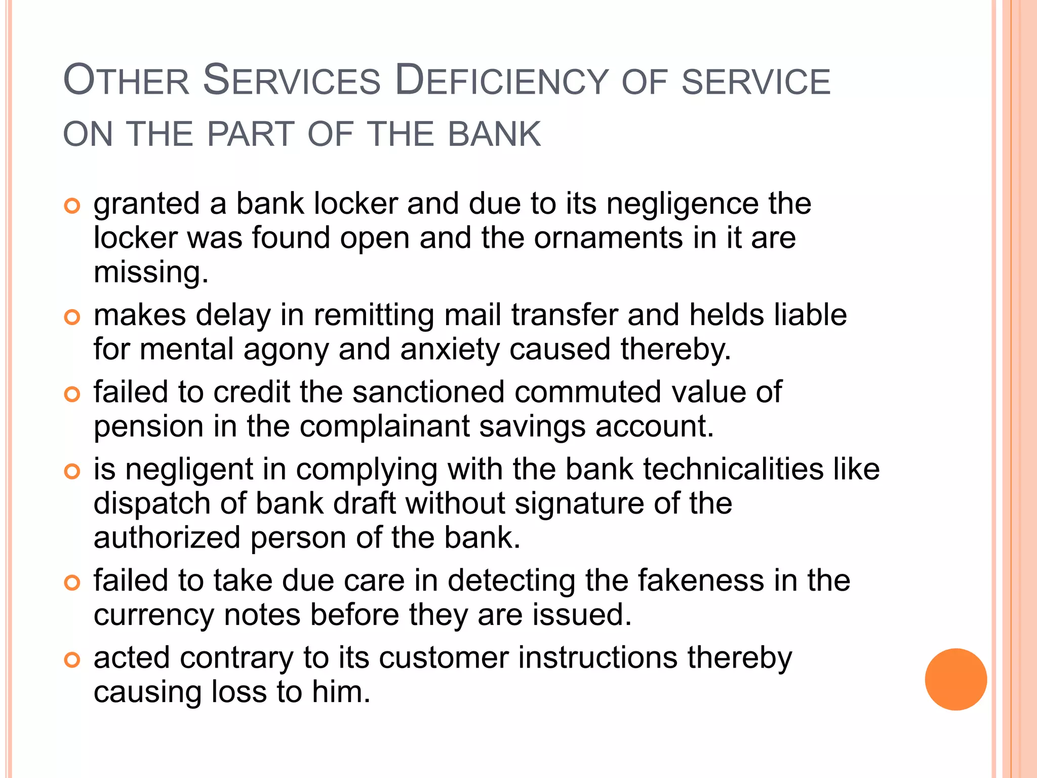 Consumer protection laws for bank customers | PPTX