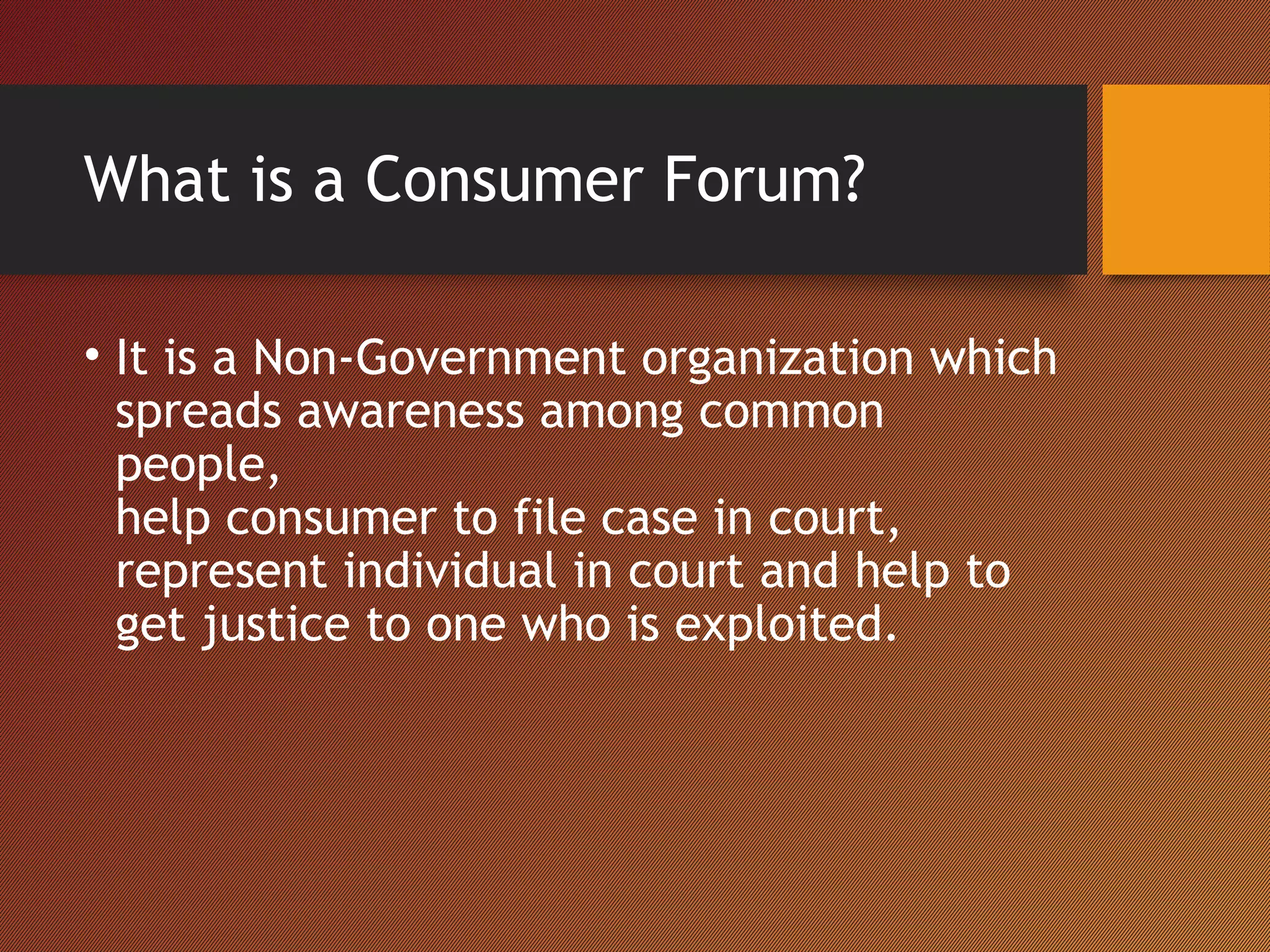 consumer protection and consumer forum | PPT