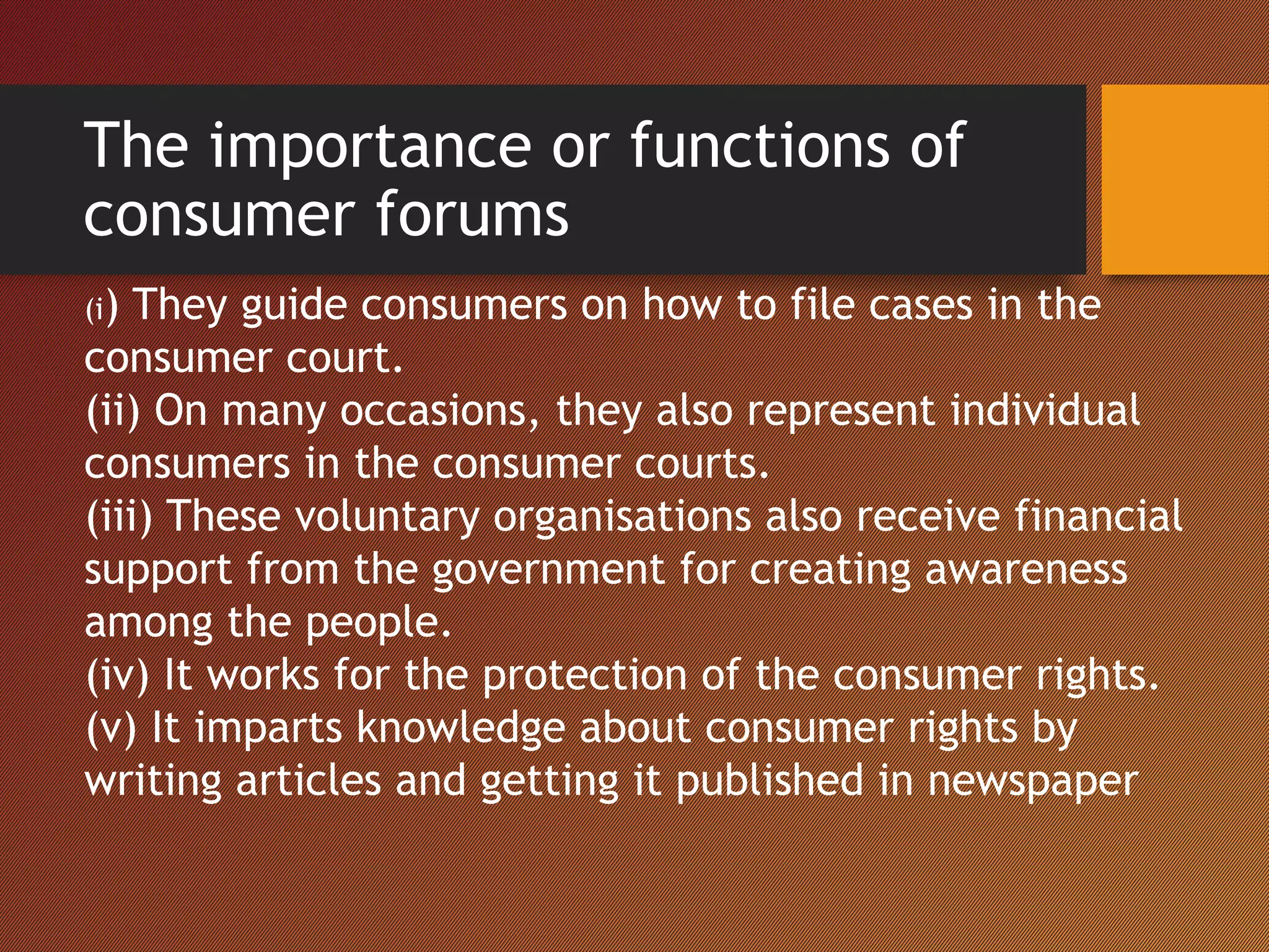 consumer protection and consumer forum | PPT
