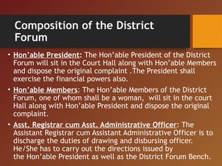 District Forum Under Consumer Protection Act 1986