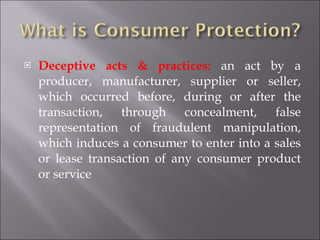 Consumer Protection | PPT