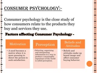 Consumer psychology | PPTX