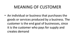 Consumer realtionship management | PPTX