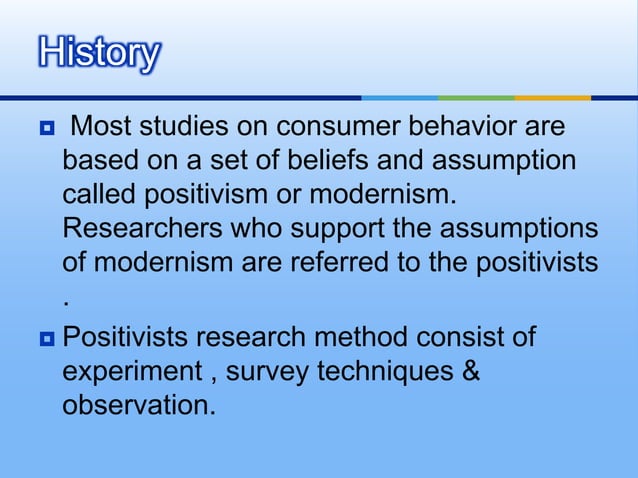 Consumer research | PPT