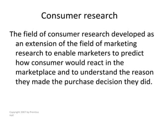 Consumer Research Process