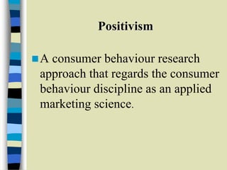 Consumer Research process and its detail | PPT