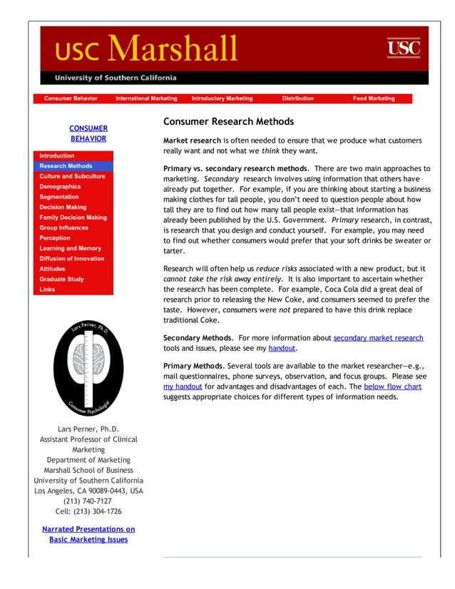 Consumer research methods | PDF