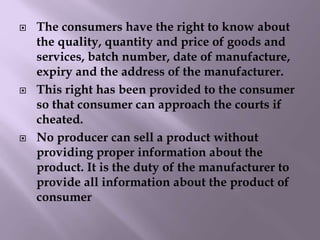 Consumer right | PPTX