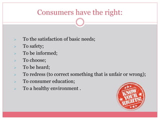 Consumer rights | PPT