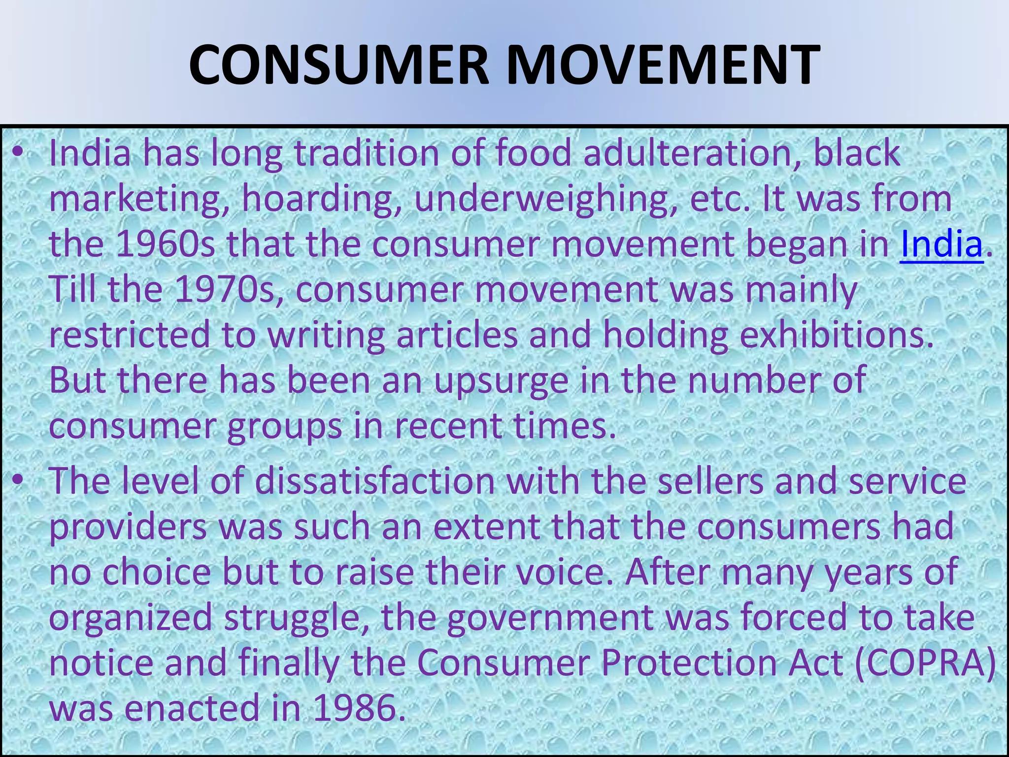 Consumer rights economics cbse class 10 | PPTX