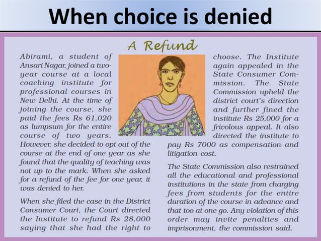 Consumer rights economics cbse class 10