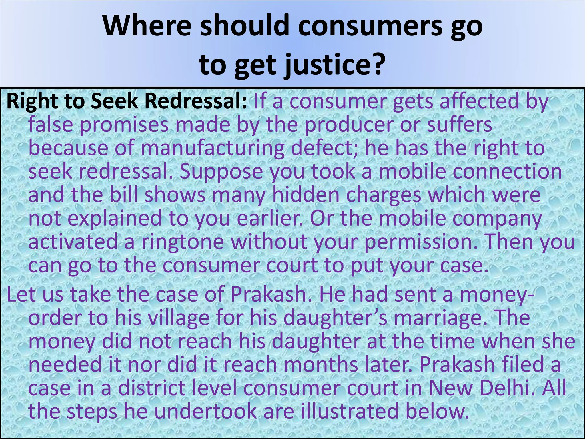 Consumer rights economics cbse class 10 | PPTX