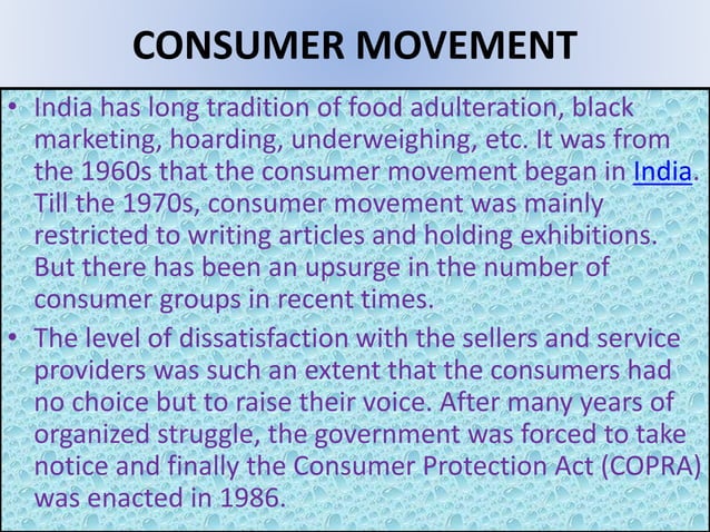 Consumer rights economics cbse class 10 | PPTX