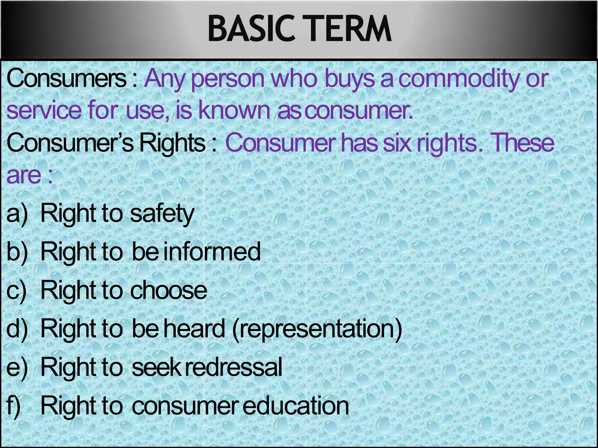 Consumer rights | PPTX