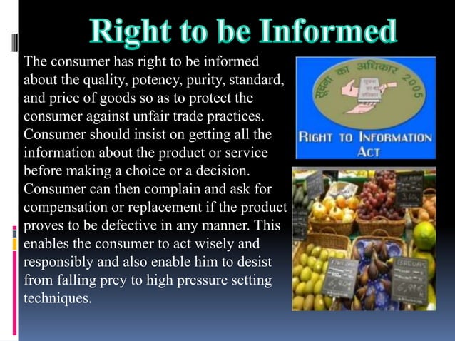 Consumer rights | PPTX | Consumer Issues | Business