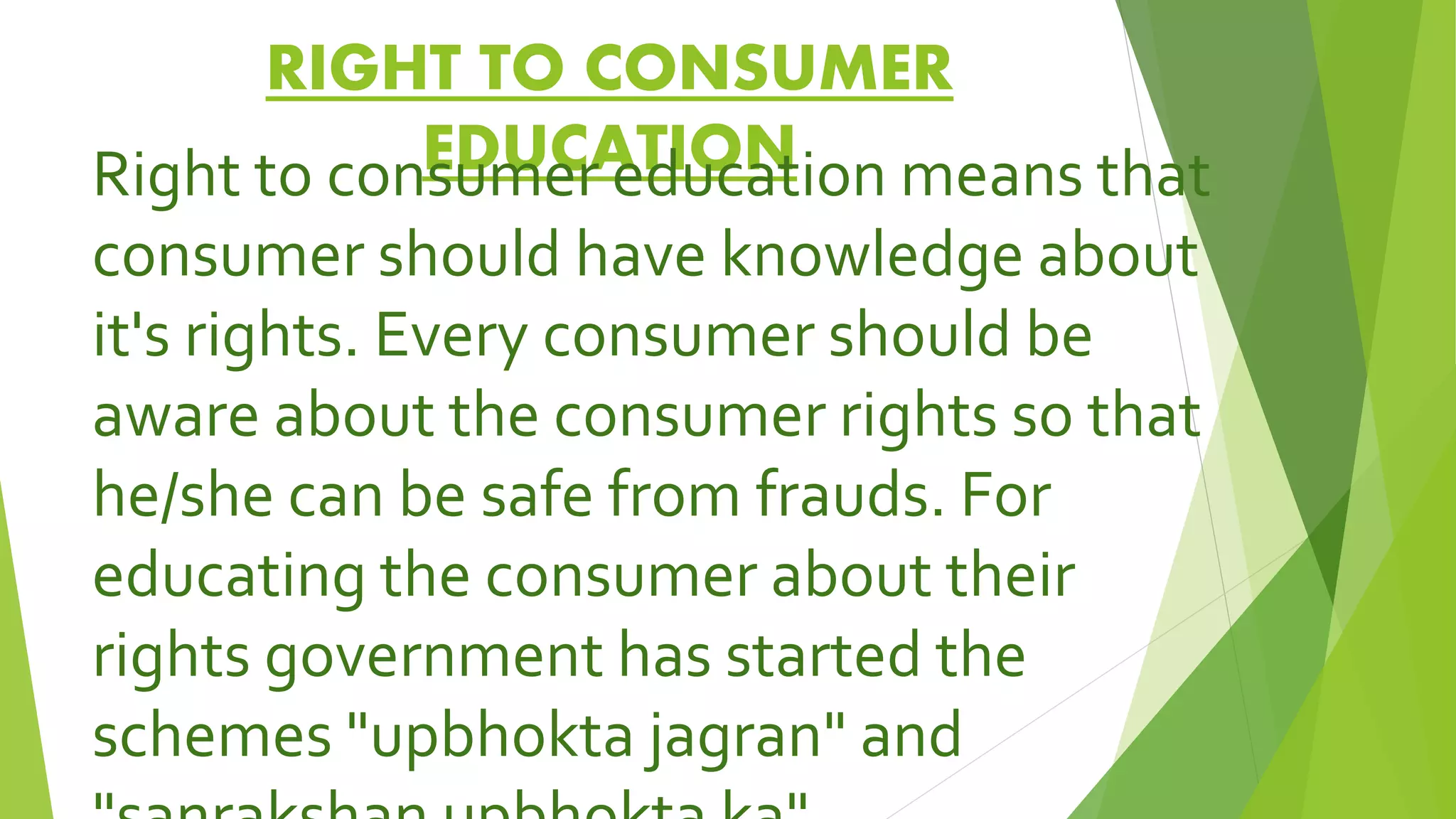 Consumer rights and its responsibilities | PPTX