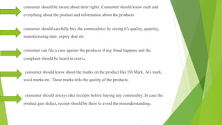 Consumer rights and its responsibilities | PPT