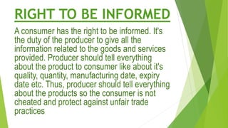 Consumer rights and its responsibilities | PPT