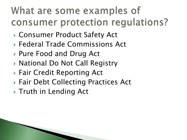 Consumer rights and responsibilities | PPTX | Financial Regulation ...
