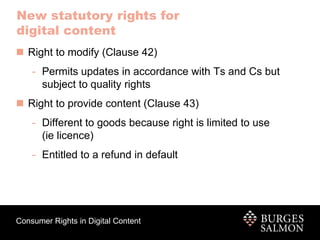 Consumer rights in digital content | PPT