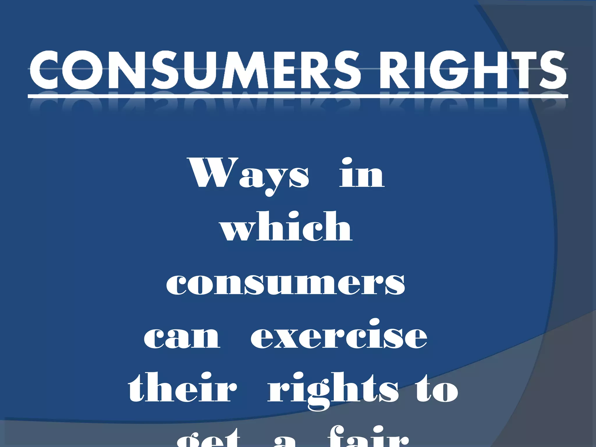 Consumer rights in india | PPT