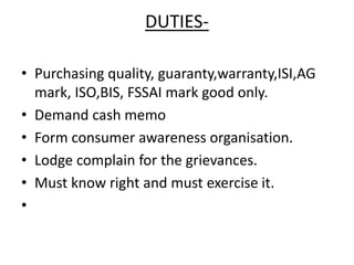 Consumer Rights | PPTX