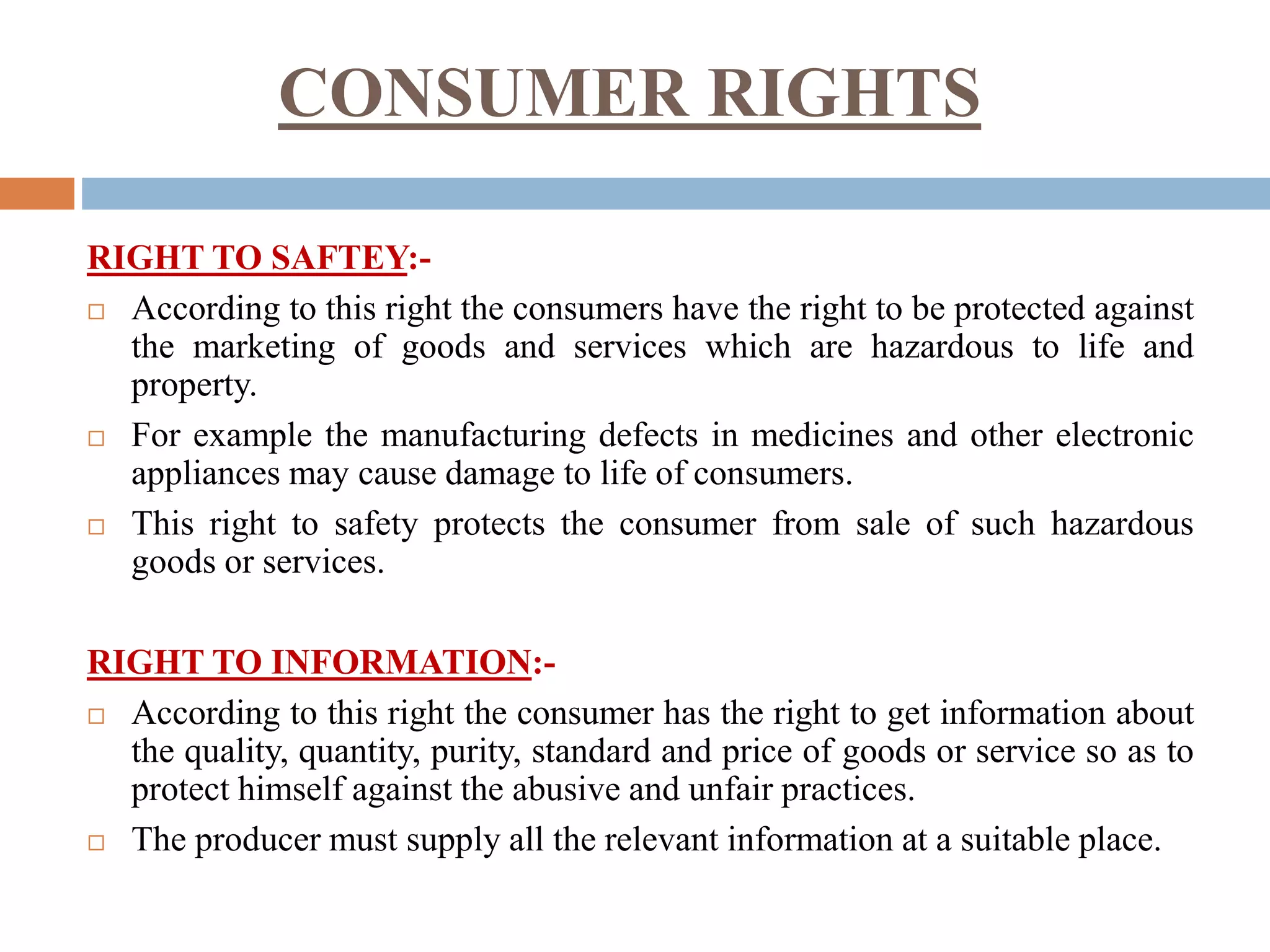 Consumer rights ppt | PPTX