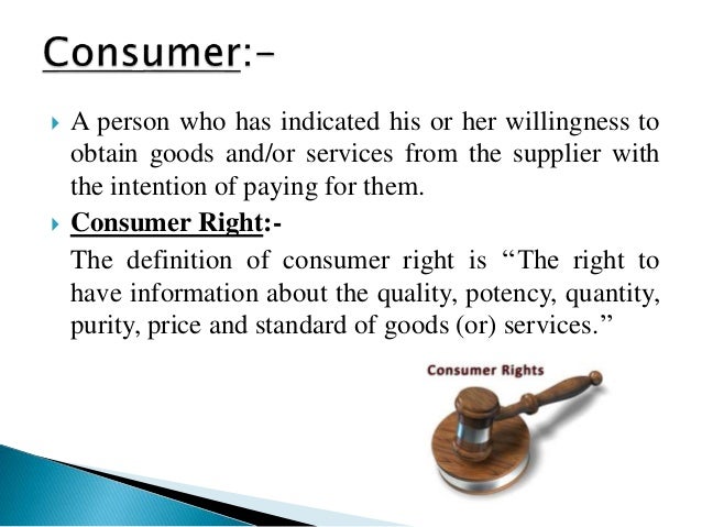 Consumer rights ppt