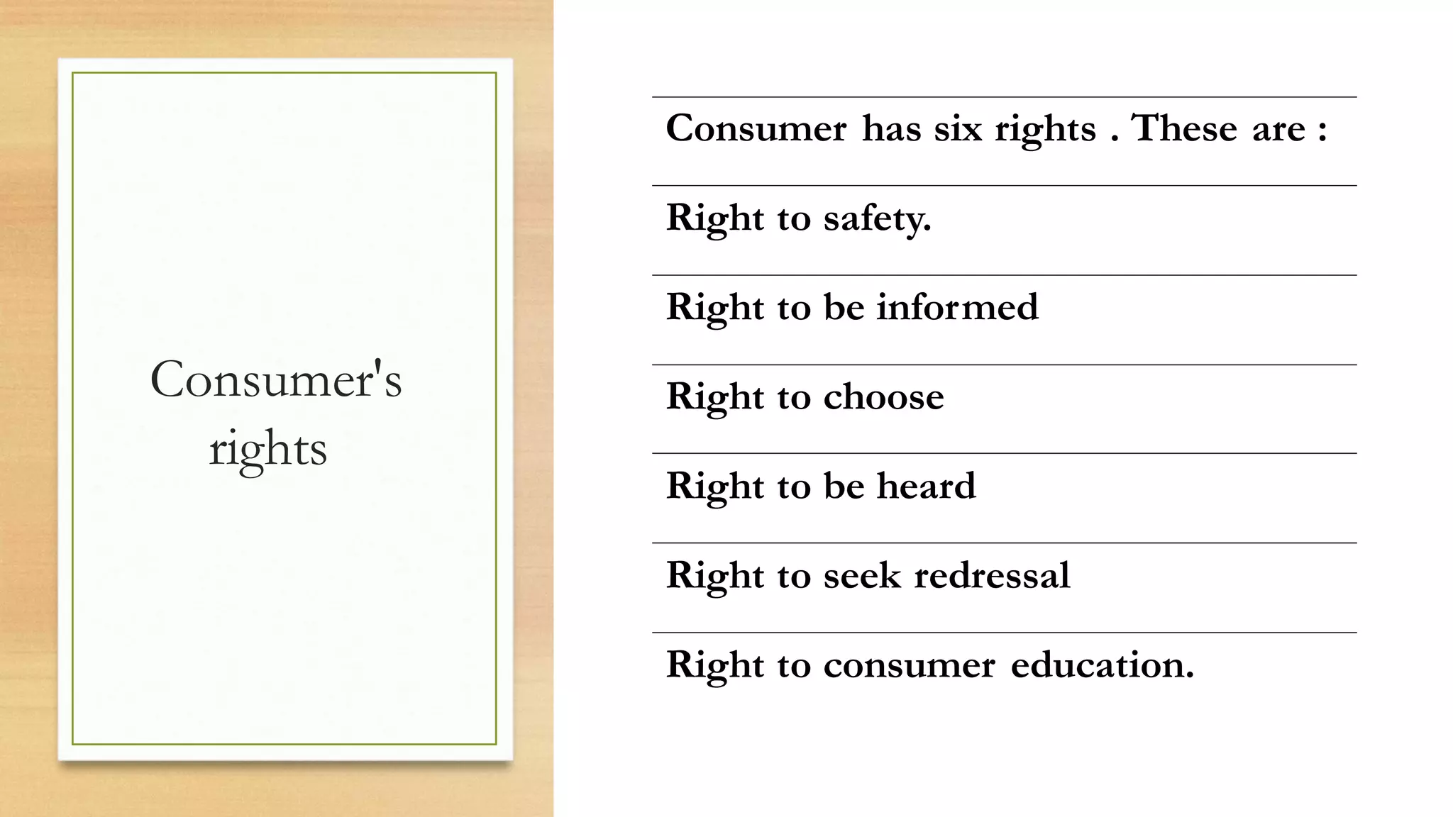 Consumer rights ppt | PDF