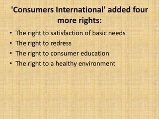 Consumer rights protection nov2013 | PPTX
